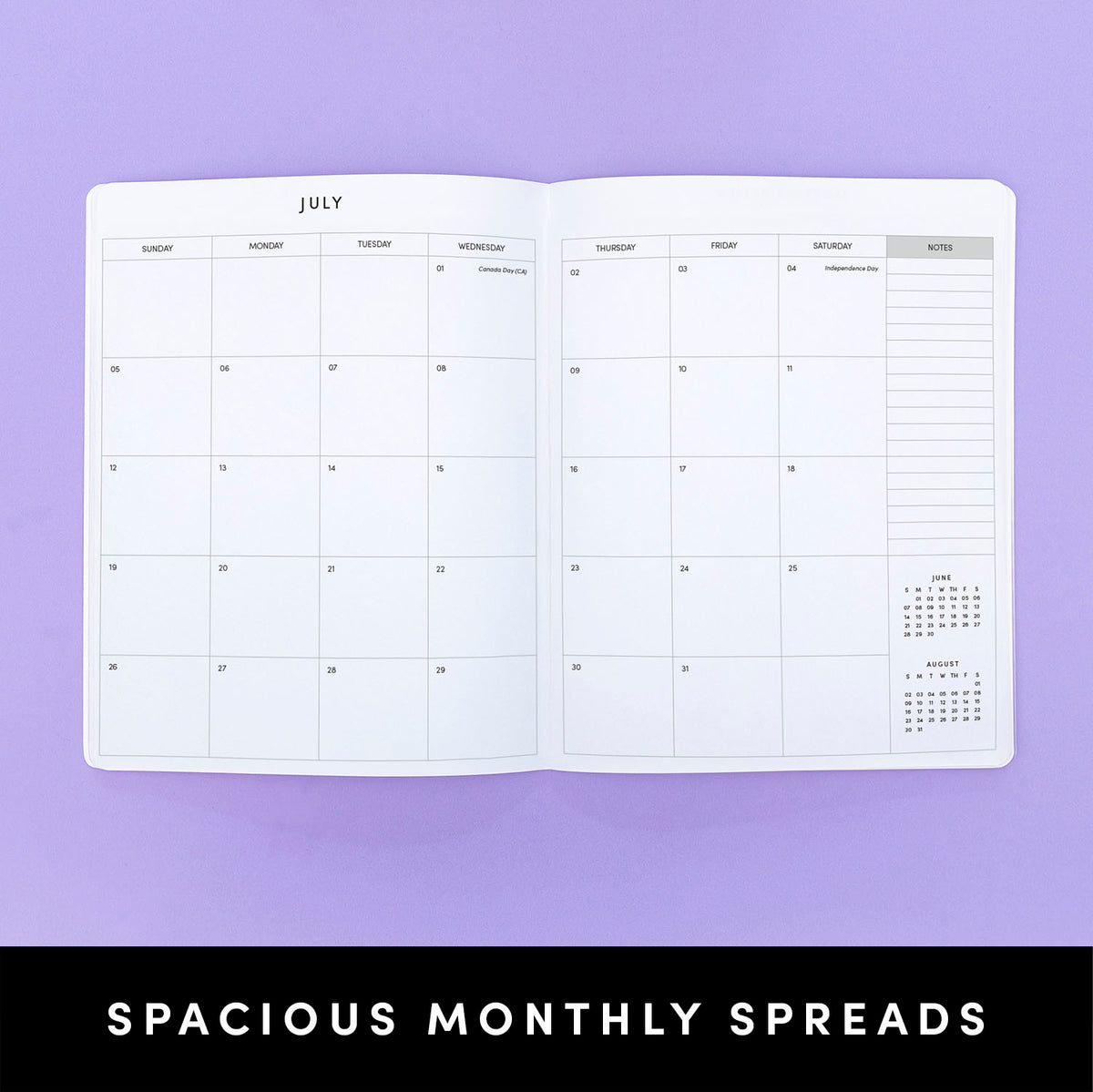 2026 Stitchbound Large Monthly Planner, 8" x 10" – Paperage