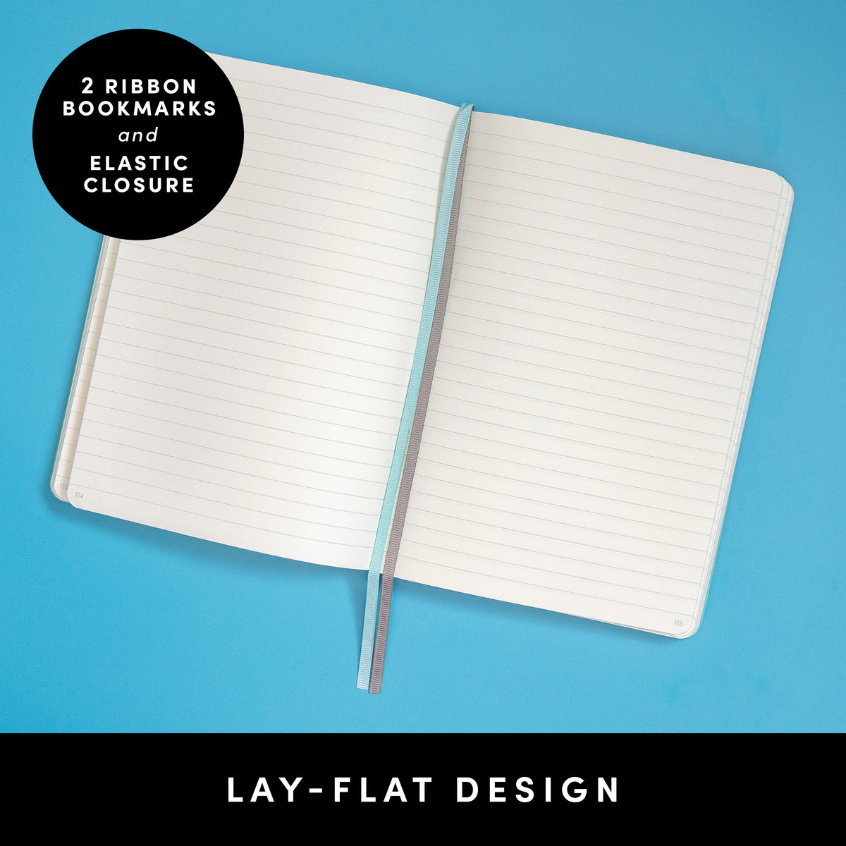 Hardcover Expanded Lined Journal Notebook (252 pages) – Paperage